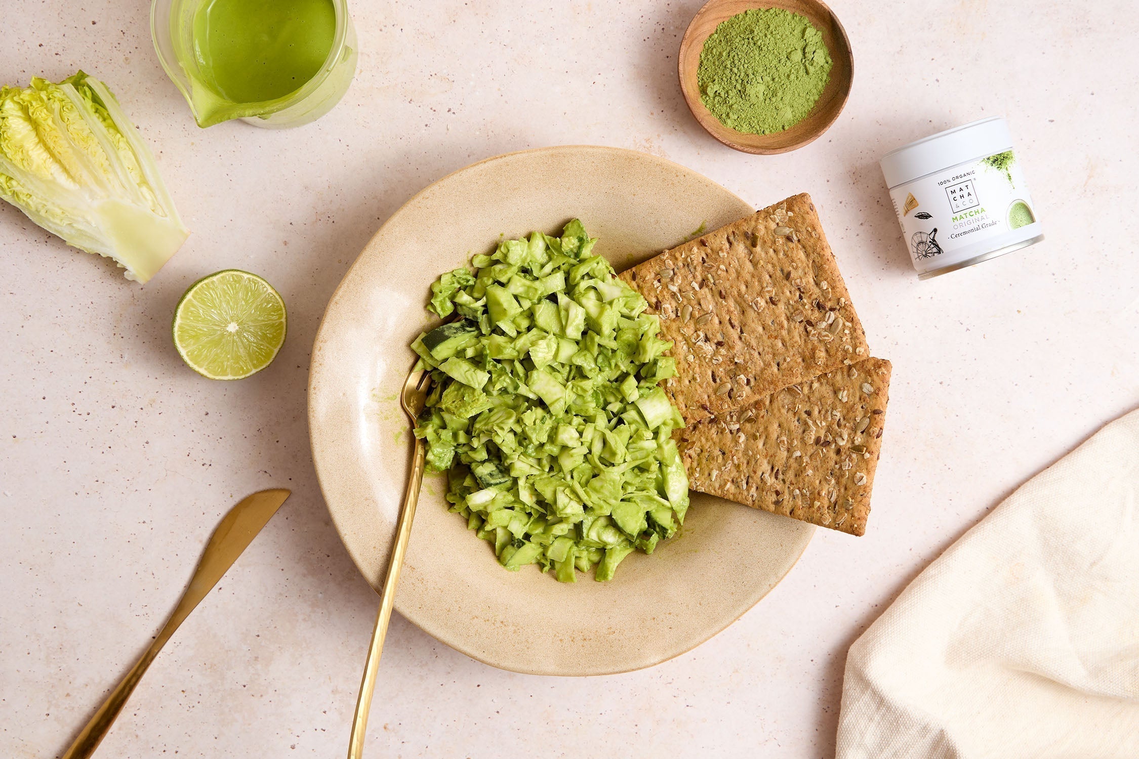 Salada Green Goddess com um toque de matcha – Matcha & CO