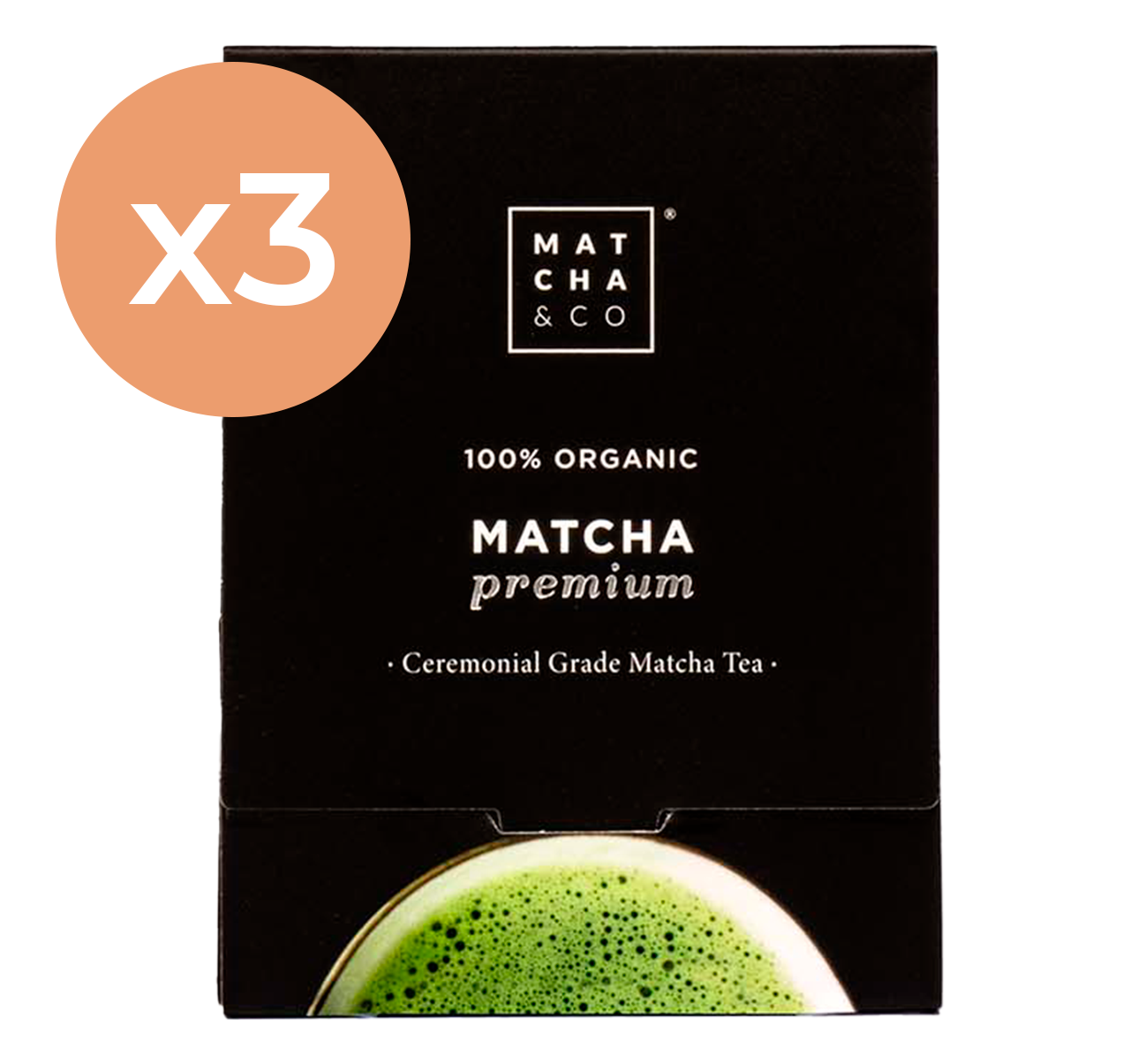 Premium Matcha To Go x3 – Matcha & CO